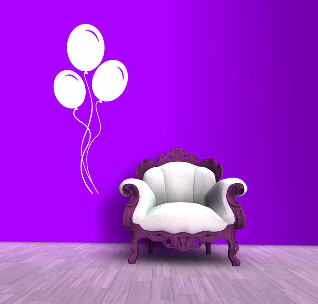 Balloon Decal Balloon Wall Decor Birthday Decorations Party - Etsy