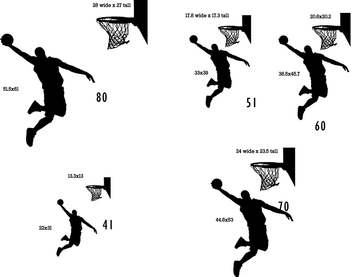 Basketball Wall Art Basketball Decal Sports Party - Etsy