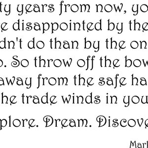 Mark Twain Wall Quotes, Inspirational Quote, Office Decoration ...