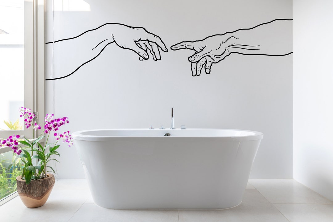 The Creation of Adam, Michaelangelo Wall Art, Michelangelo Hands, God ...