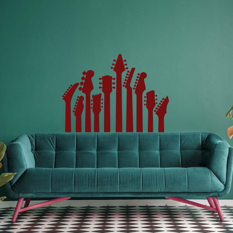 Guitar Wall Decal - Etsy