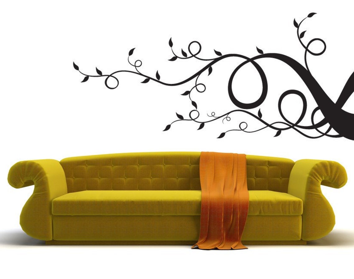 Branch Decor Branches Wall Decal Corner Decoration Tree | Etsy
