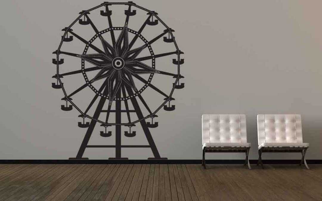 Ferris Wheel Decal Carnival Decor, Party Decorations, Fair Vinyl ...