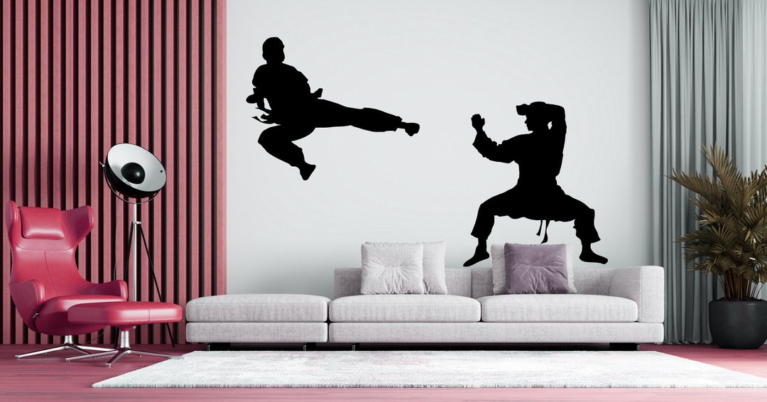 Karate Wall Art, Judo Decal, Ninja Wall Decor, Jujitsu Gifts, Martial ...