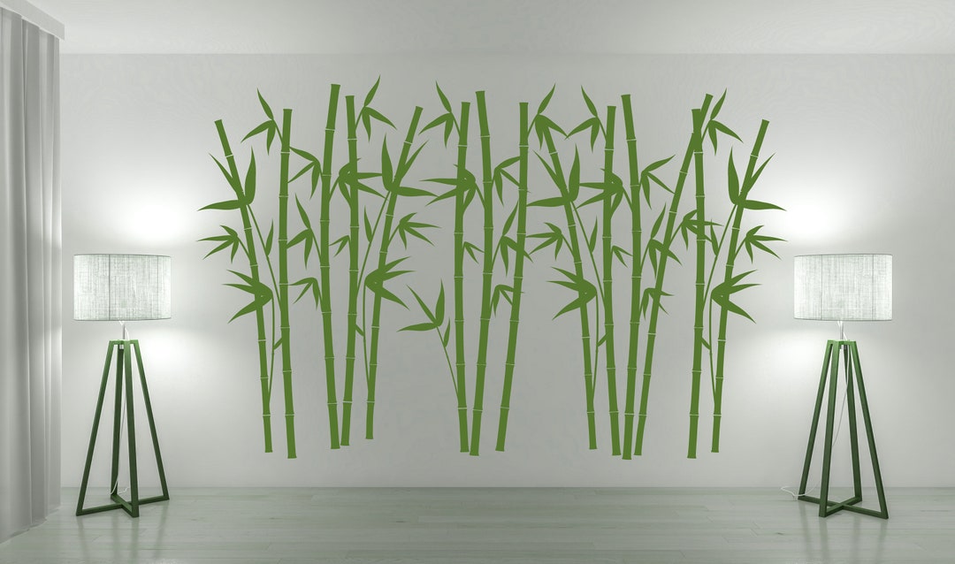 Bamboo Wall Art, Bamboo Decal, Bamboo Plant, Bamboo Wallpaper, Bamboo ...