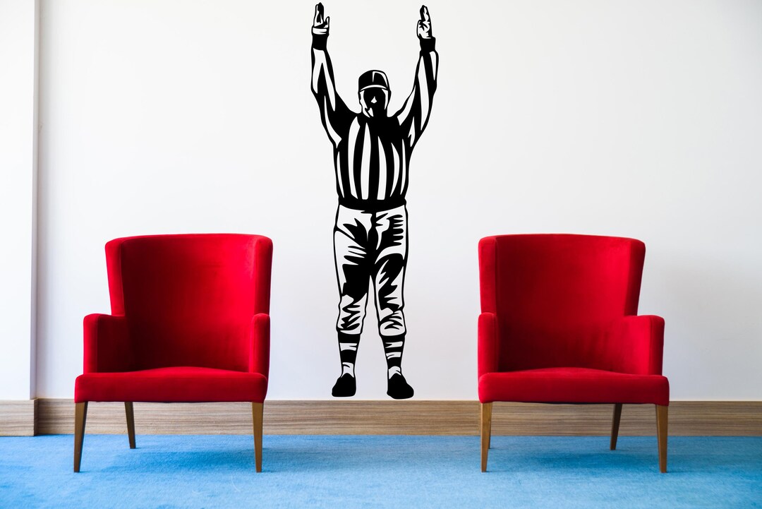 Football Referee Decal, Football Decor, Football Decorations, Touchdown ...