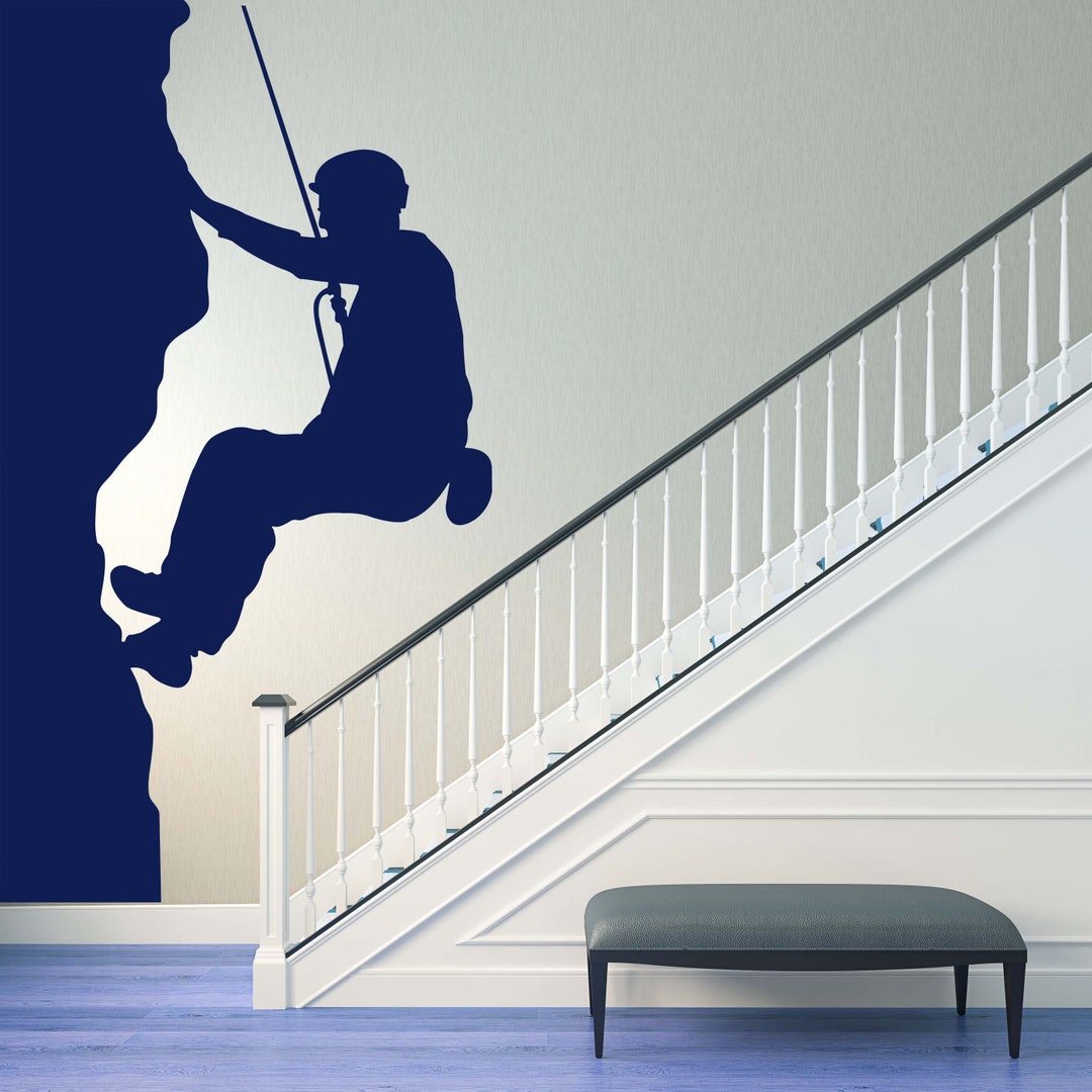 Rock Climbing Sticker, Rock Climbing Wall Art, Rock Climber Gifts, Rock ...