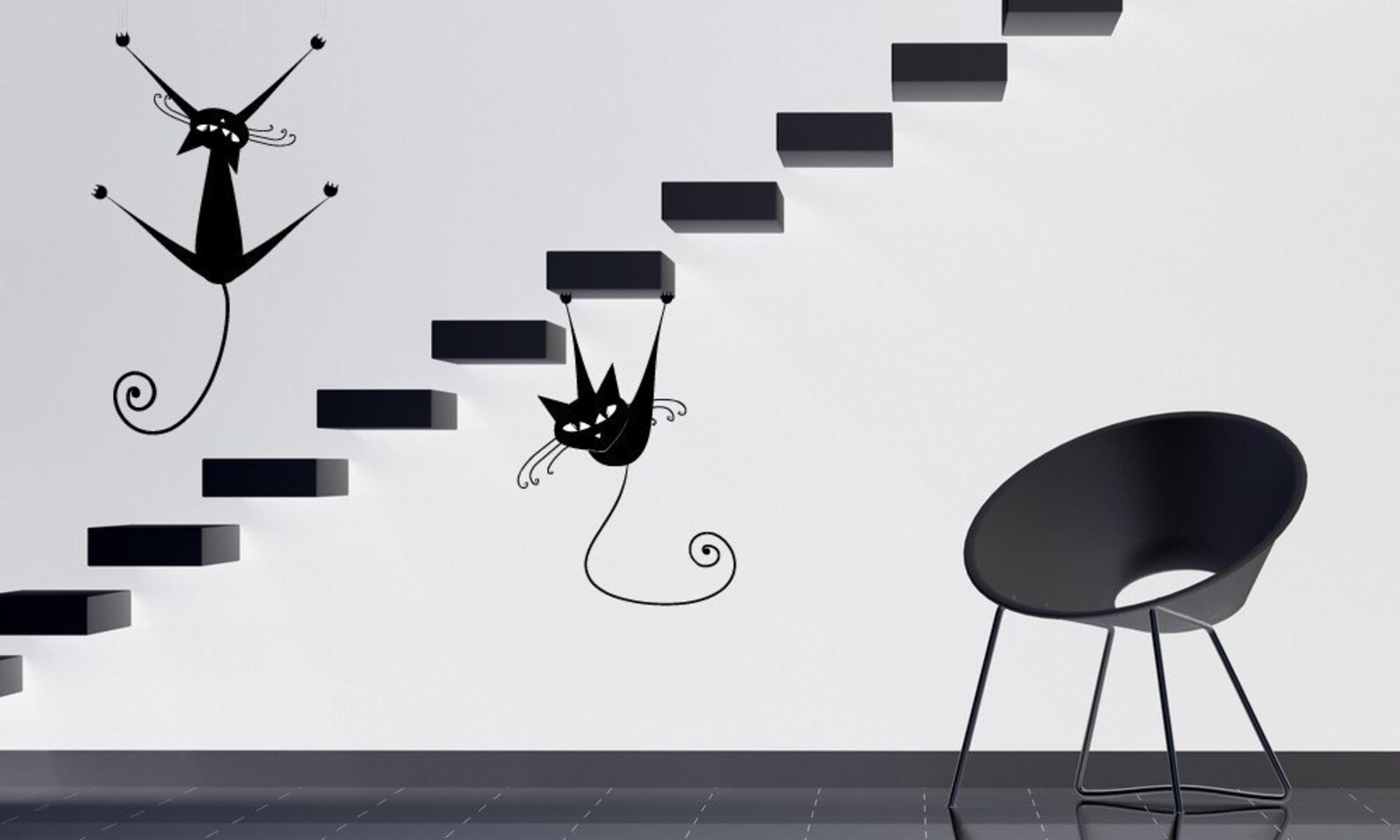 Cat Decal Cat Wall Art Cat Decoration Vet's Office Cat - Etsy