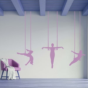 Trapeze Artist Wall Decal, Circus Wall Decor, Trapeze Art, Cirque Du ...