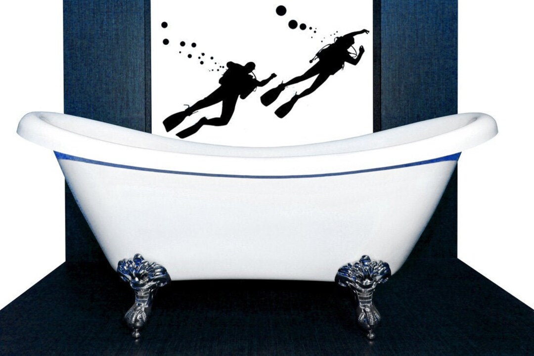 Scuba Diving Gift, Diver Wall Decal, Home Art, Aquarium Decoration ...