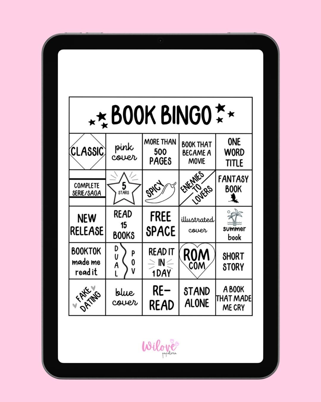 Printable Book Bingo Book Bingo Challenge Reading Challenge Book Club ...