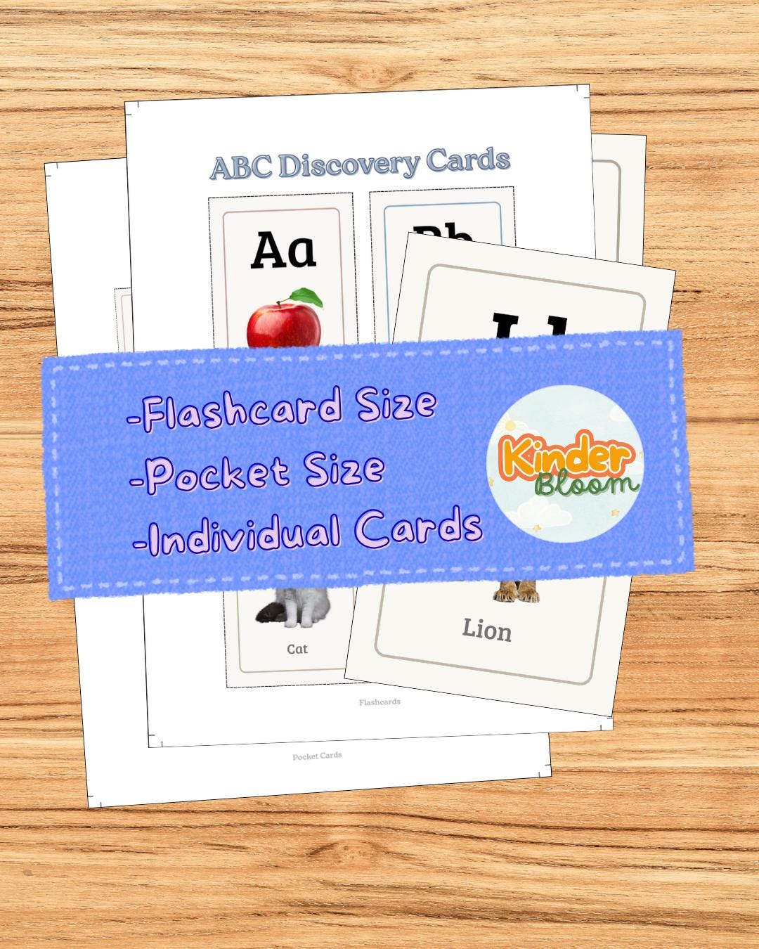 Printable ABC Flashcards: Toddler & Preschool Learning (digital ...