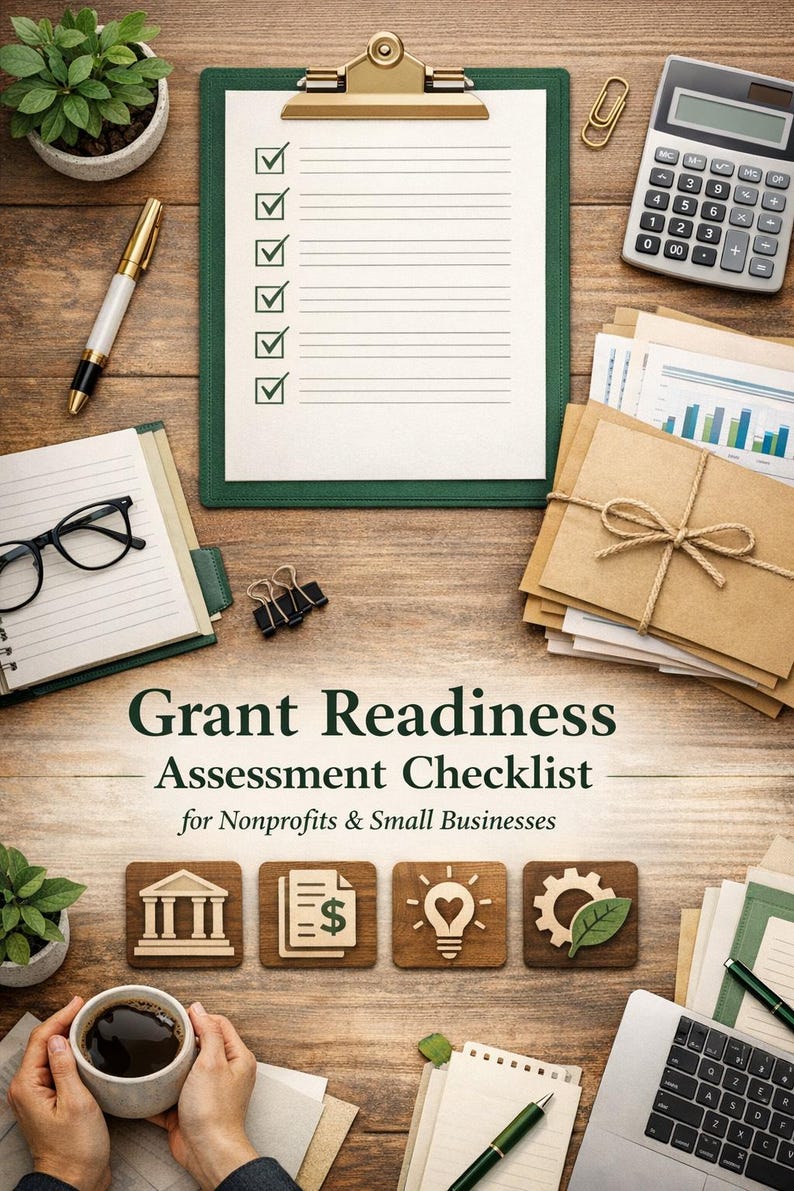 Grant Readiness Assessment Checklist - Etsy