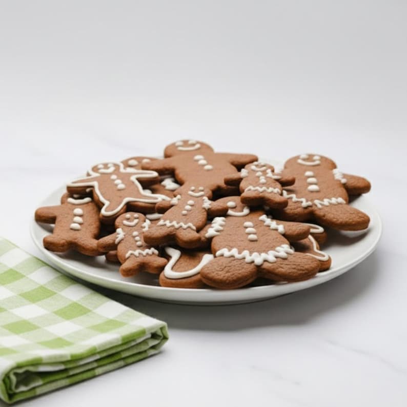 Gingerbread Men Cookie Recipe | Printable Family Baking PDF (digital ...