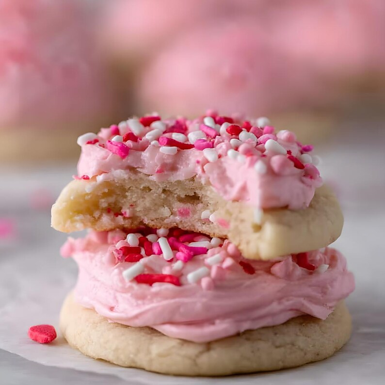 Valentine’s Day Frosted Sugar Cookies Recipe PDF Printable Download - Etsy