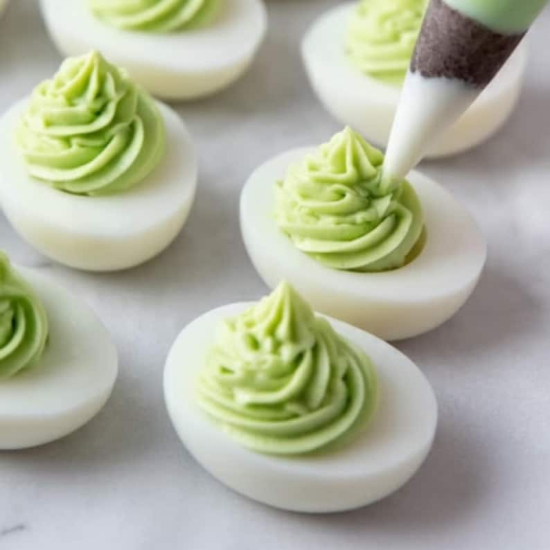 Easy Recipe for Christmas Deviled Eggs Digital Printable Recipe ...