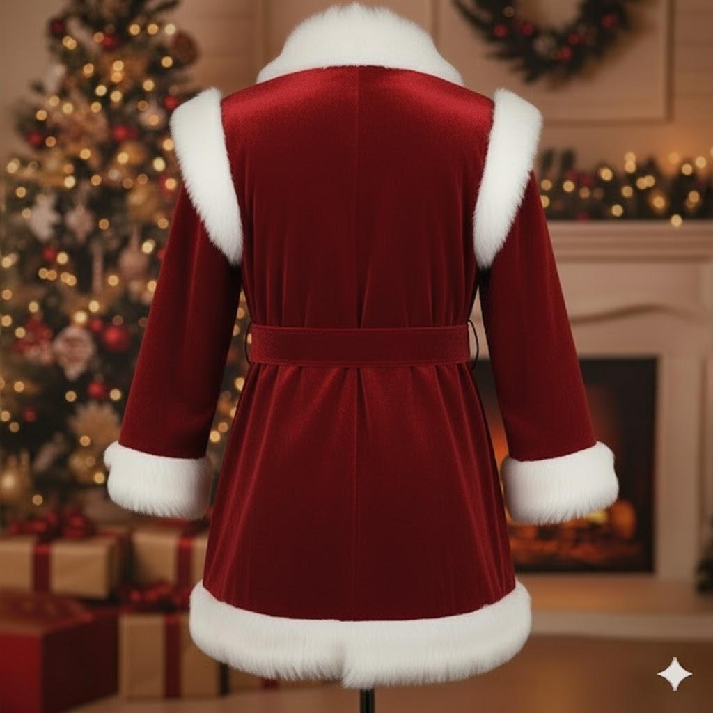 Mr. Santa Red Cape Gown Costume:men’s Velvet Santa Suit With Long Cloak ...