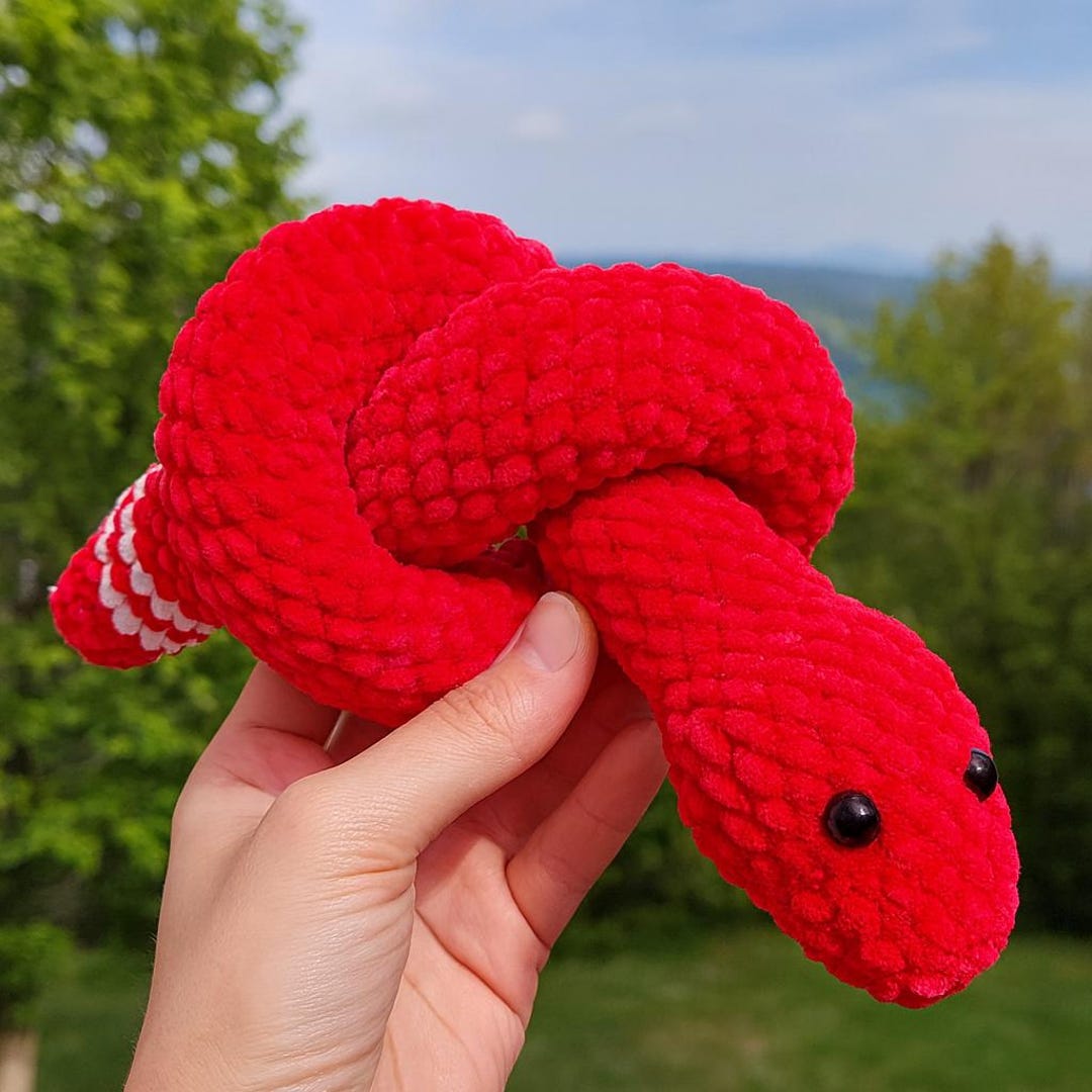 Snake Crochet Pattern PDF | Amigurumi Snake Toy Tutorial, Snake ...