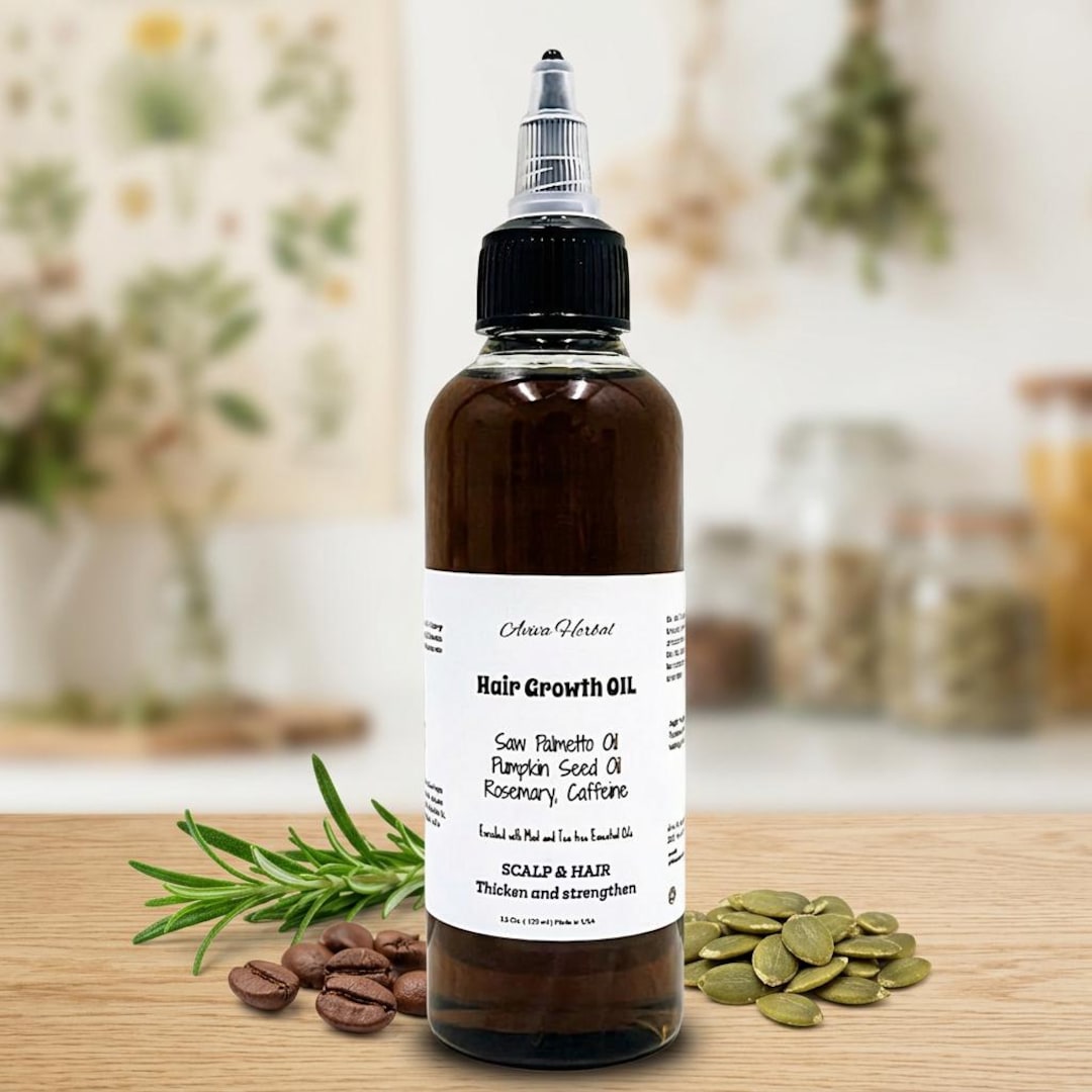 DHT Blocker Hair Growth Oil, Saw Palmetto, Pumpkin Seed, Rosemary ...