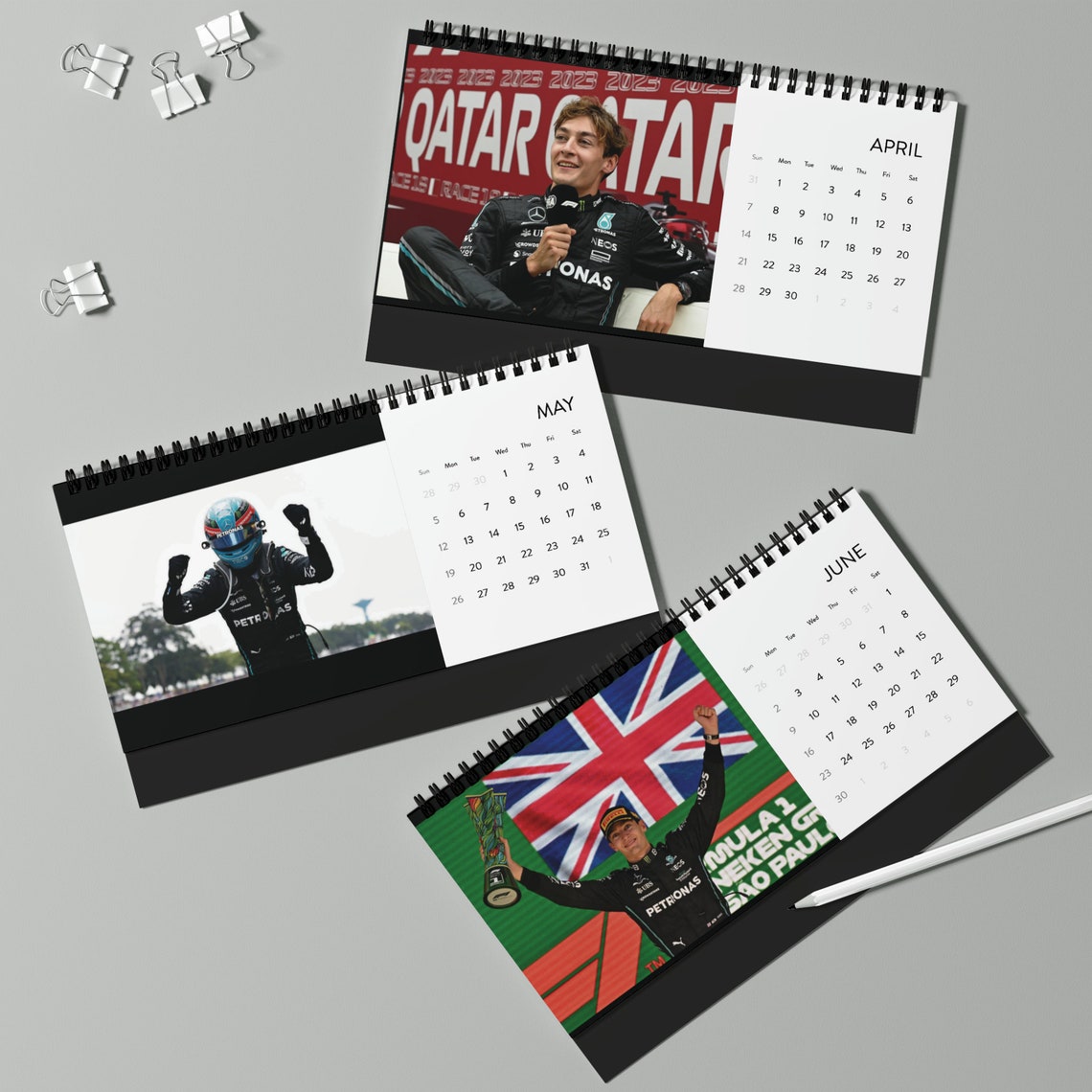 F1 Calendar George Russell Calendar Formula 1 Calendar, F1 Gifts - Etsy