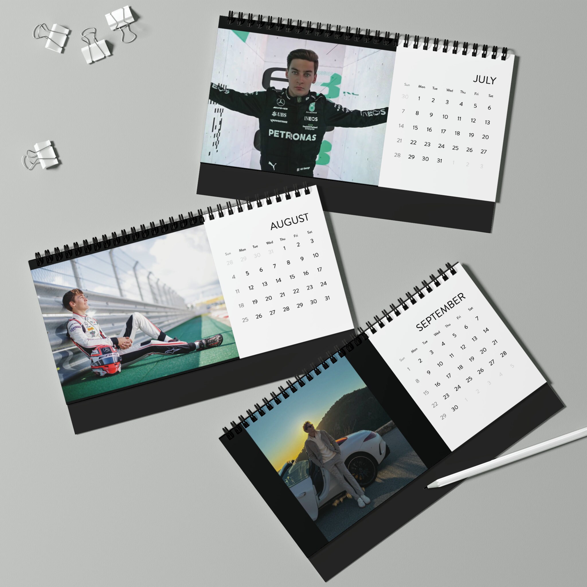 F1 Calendar George Russell Calendar Formula 1 Calendar, F1 Gifts - Etsy