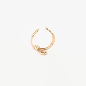 Double Spiral Ear Cuff: Adjustable Helix Ear Clip - Etsy