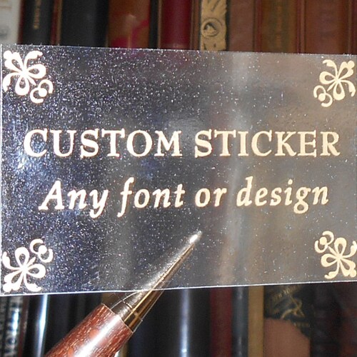 Clear Stickers Gold/silver Lettering & Designs Albums - Etsy
