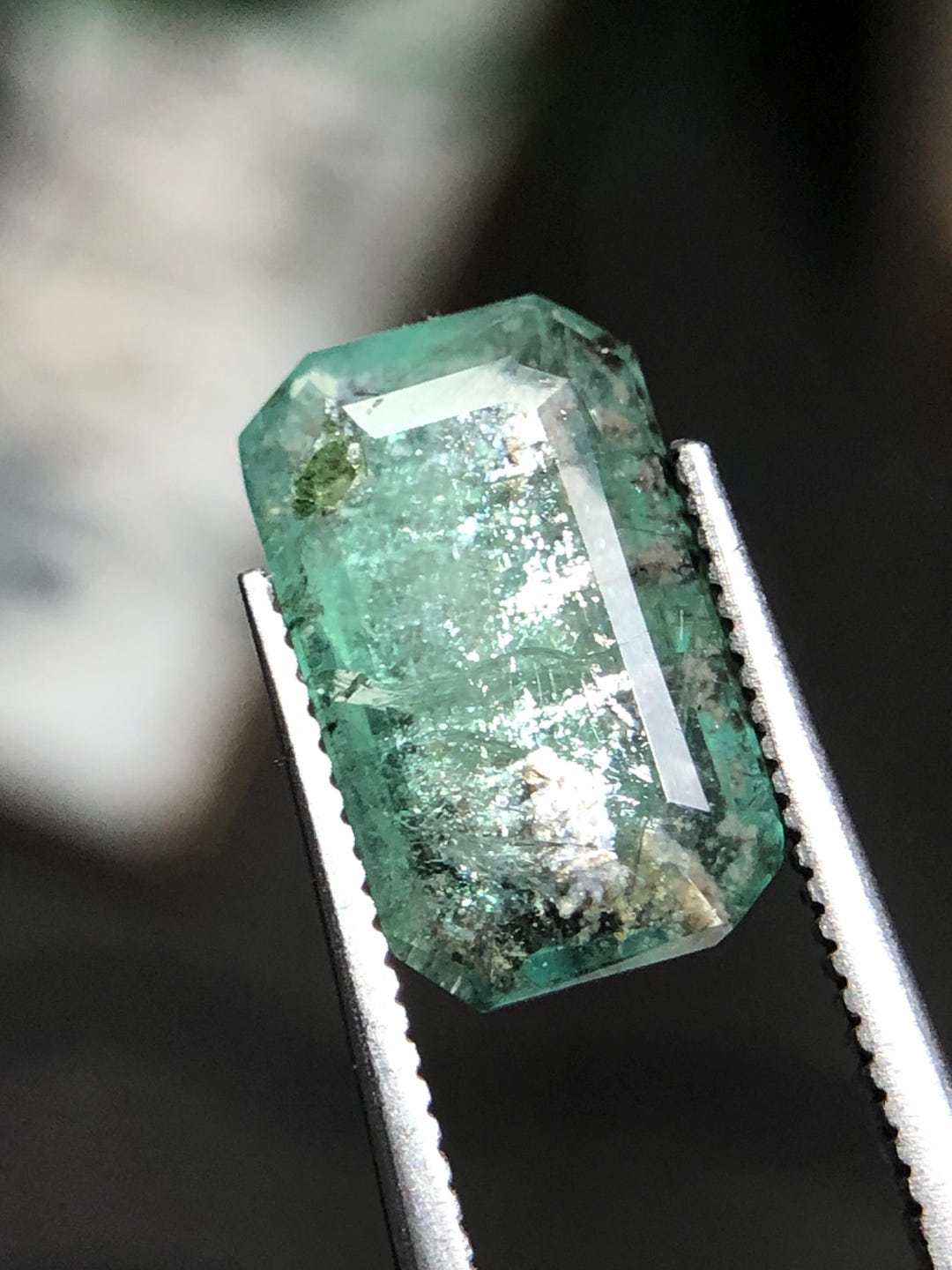 Rare Green Emerald: Golden Sunstone Schiller Octagon, 12 X 7 Mm Loose ...