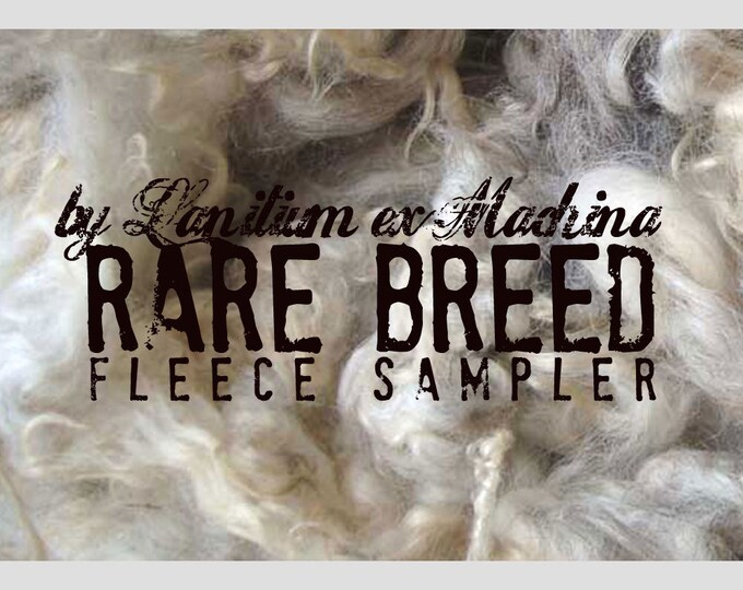 Rare Breed Fleece Sampler Pack 5oz of Fibery Goodness - Etsy