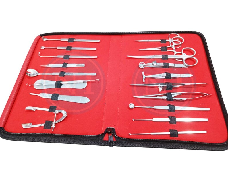 Ophthalmic Oculoplastic Surgery Set 20 Pcs Stainless Steel With Leather ...
