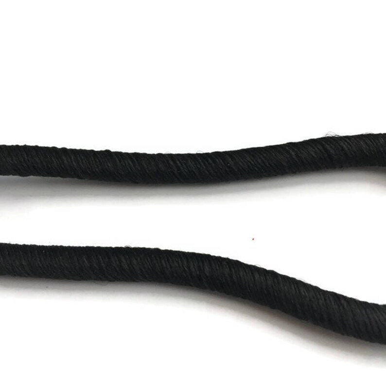 1m Black Fabric Cord, Thread Rope Cord, Wrapped Rope, Covered Wrap Cord ...