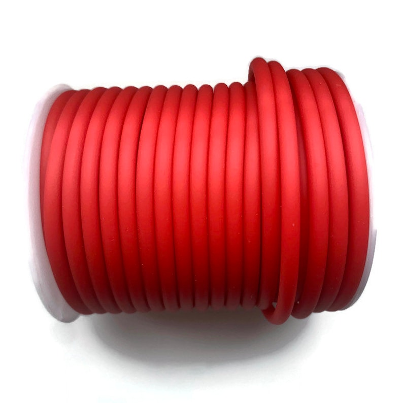 4mm Red Rubber Cord Red Hollow Rubber Tubing Rubber Cord S 40 | Etsy ...