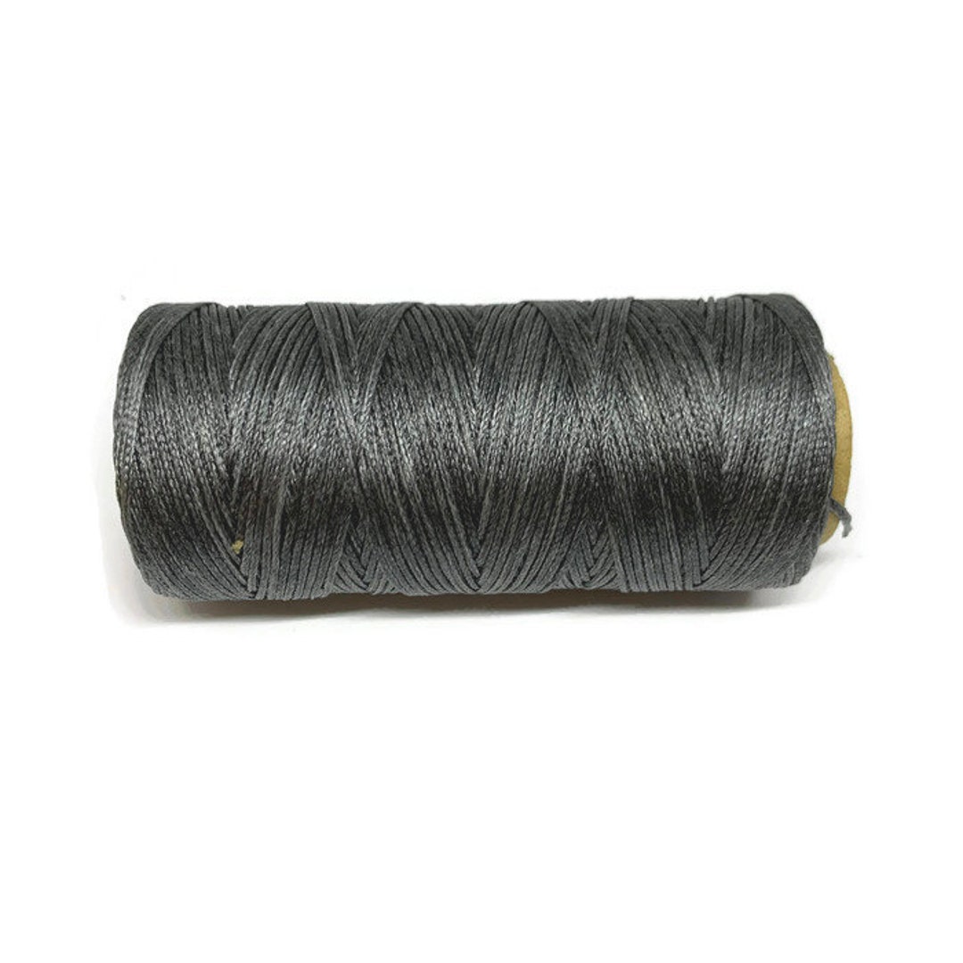 Buy Grey Polyester Thread, Grey Waxed Cord, Macrame Cord, Waxed ...