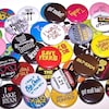 Totally Awesome 80's Party Favor Buttons (12 Pack), 1" or 1.5" or 2.25 ...