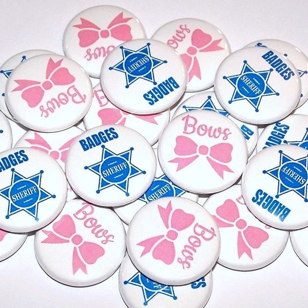 Gender Reveal Badge - Etsy