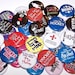 Ice Hockey Pins (10 Pack), Hockey Team Party Favors, 1" or 1.5" or 2.25 ...