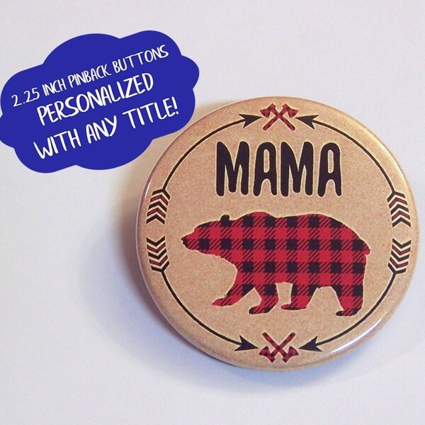 Red Plaid Buttons - Etsy