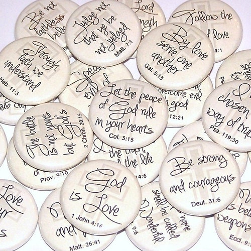 Christian Bible Verses Pins 10 Pack Religious Scripture - Etsy
