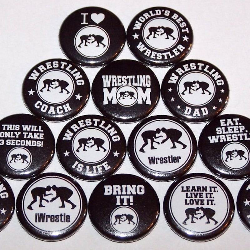 Wrestling Pins - Etsy