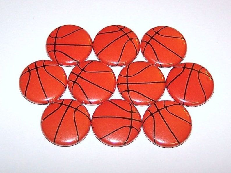 Basketball Ball Pins 10 Pack Basketball Party Favors - Etsy