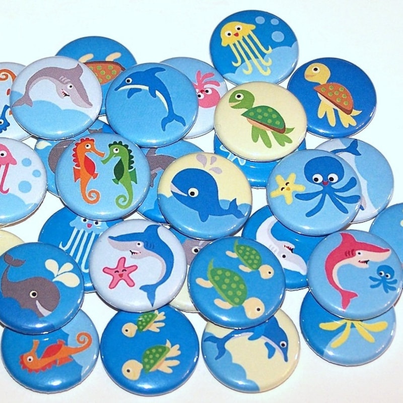Beach Theme Buttons - Etsy