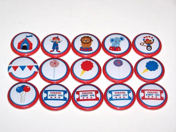 Cute Big-top Circus 1 Inch Pin Back Buttons 1 Pins or | Etsy