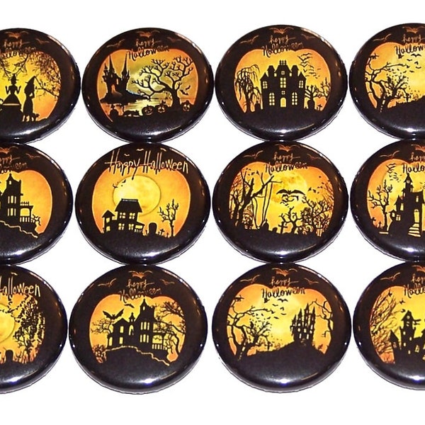 Halloween Buttons - Etsy
