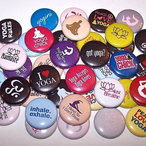 I Love Yoga Set of 20 Buttons. Choose From 1 1.25 - Etsy