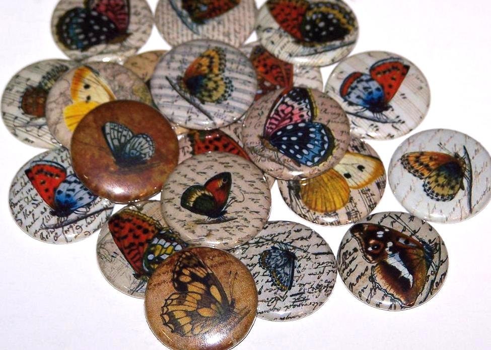 Beautiful Butterflies Set of 10 Buttons 1 Inch Pinback Buttons | Etsy