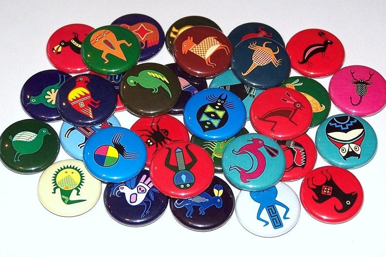 Native American Art Designs Set of 10 Buttons 1 Inch Pinback - Etsy