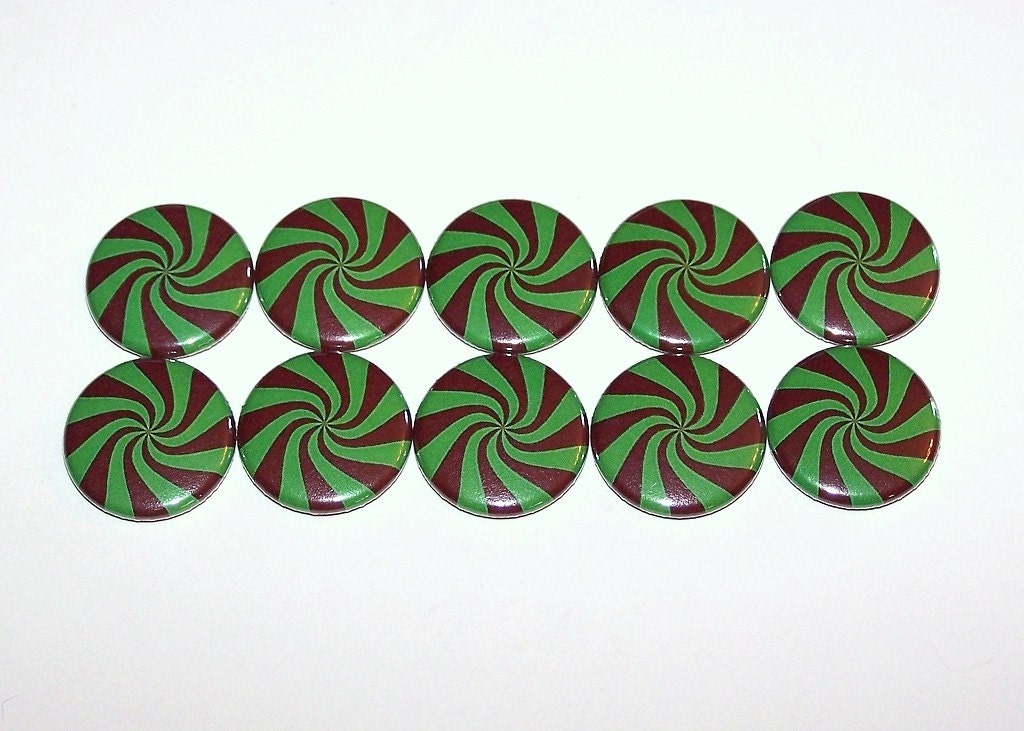 Single Green Peppermint Candy