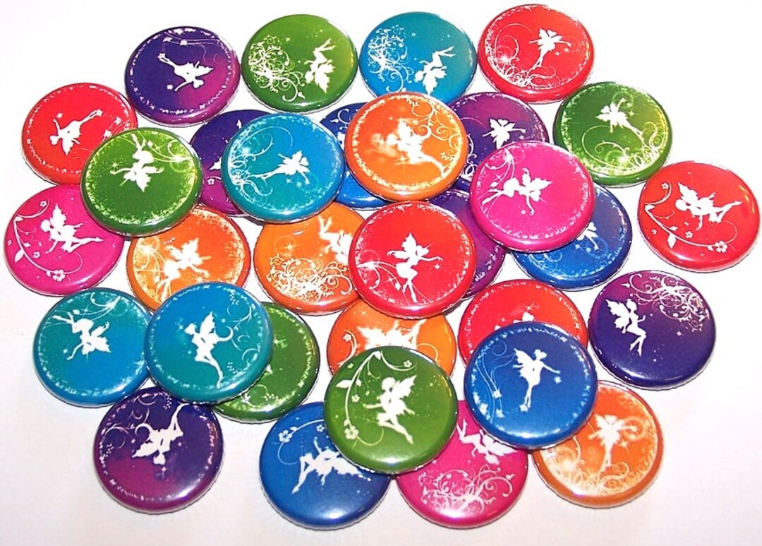 Magical Fairy Buttons Set of 10 1 Inch Pinback Buttons 1" Pins or ...