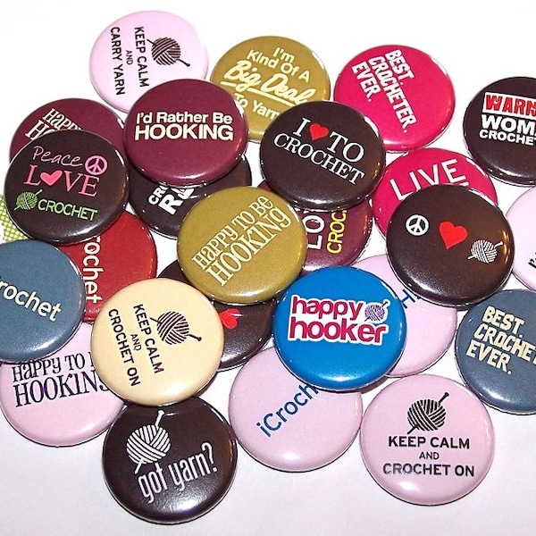 Crocheted Magnets - Etsy