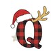 Christmas Plaid Alphabet PNG Bundle: Buffalo Check Letters (digital ...